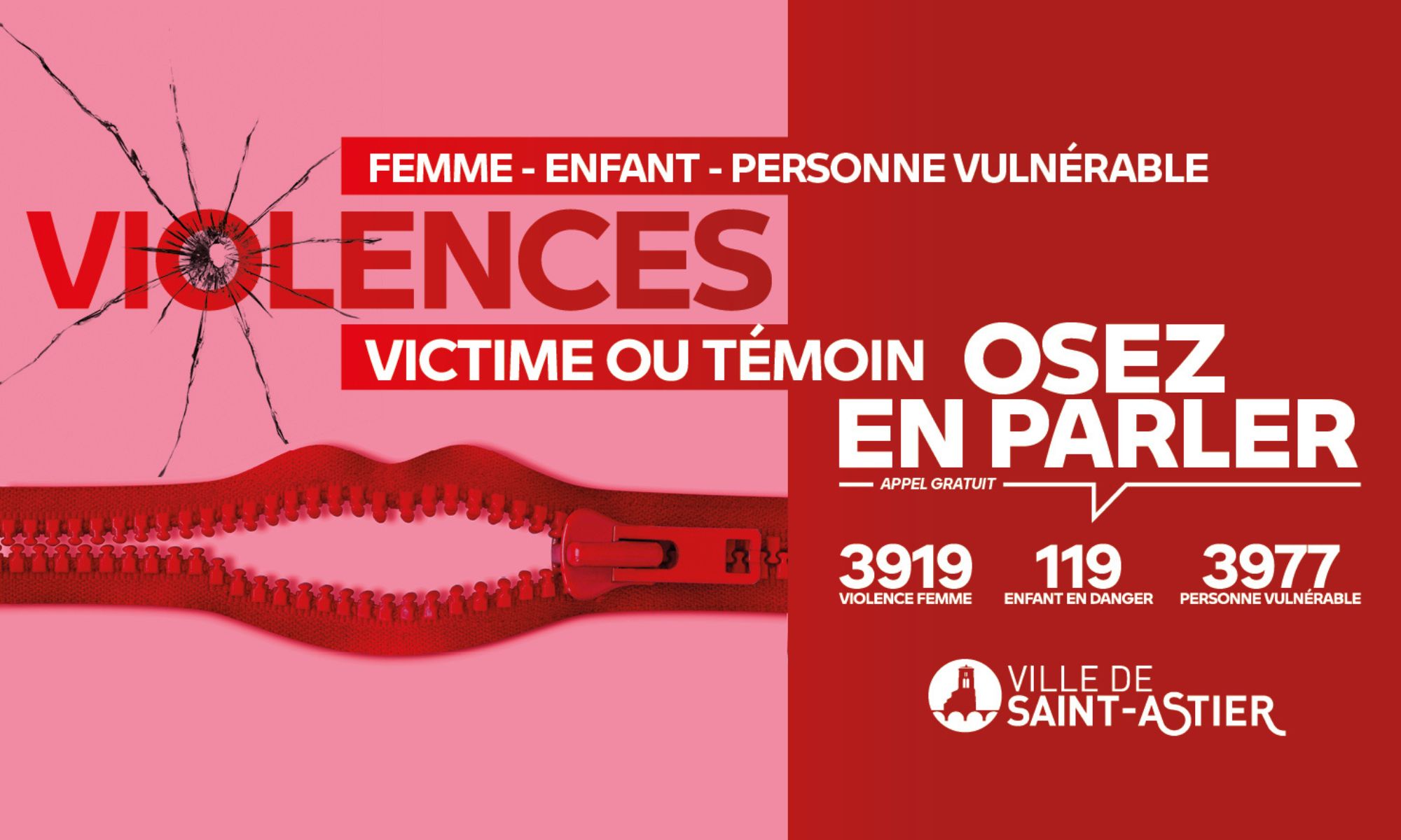 Campagne de lutte contre les violences - Ville de Saint-Astier Campagne de lutte contre les violences - Ville de Saint-Astier